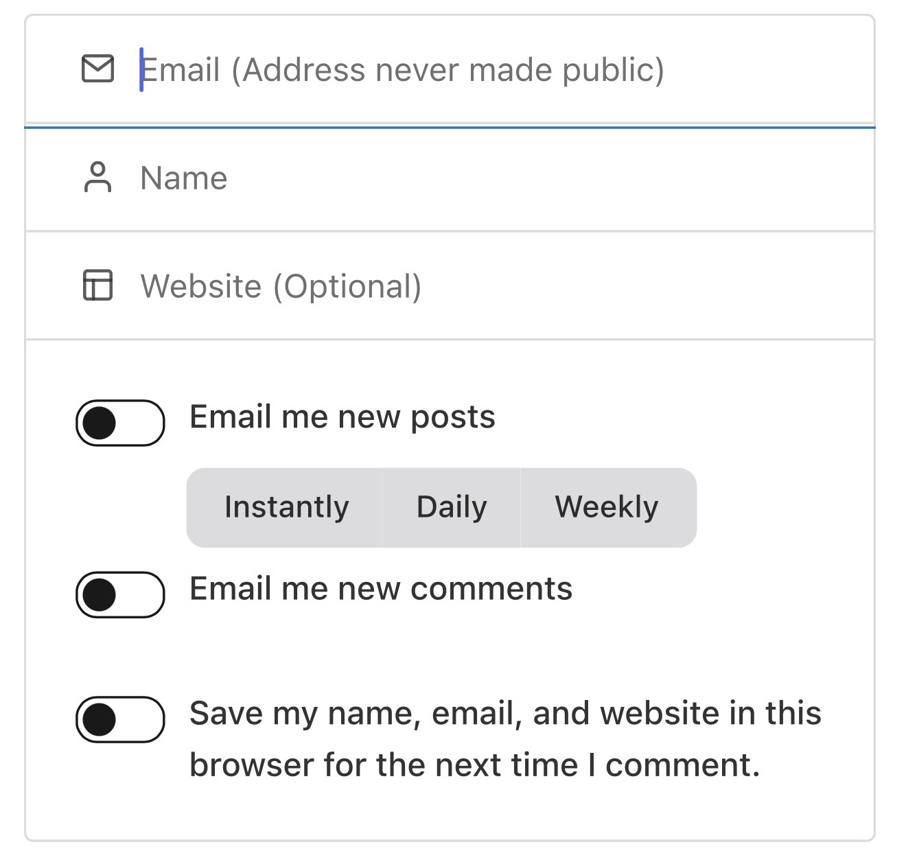 Housekeeping: comments and sharing. – shojiwax.com
